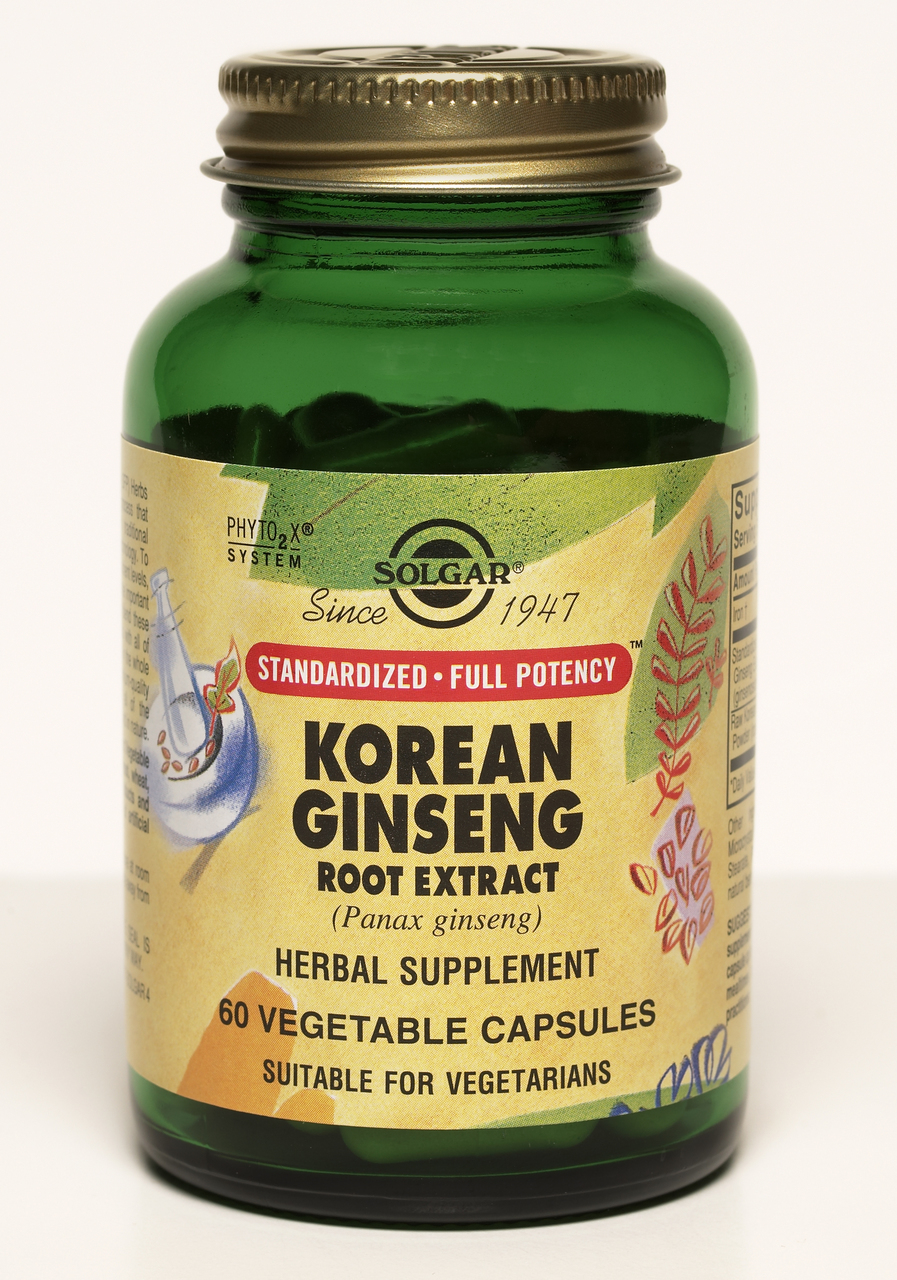 Solgar Vitamin And Herb Solgar Korean Ginseng Root Panax Ginseng Extract 60 Ea