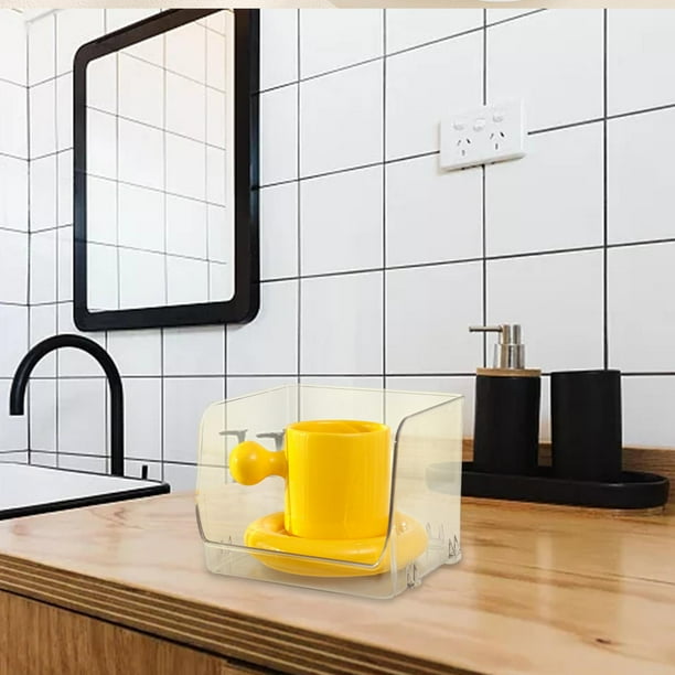 Clear Water Cup Storage Rack Organizer Portable Mug Holder Display ...