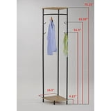 Kings Brand Furniture Entryway Corner Freestanding Coat Rack Hall Tree ...