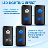 Nilight Bumper Light Bar Push Button Switch 12V On Off Switch with ...