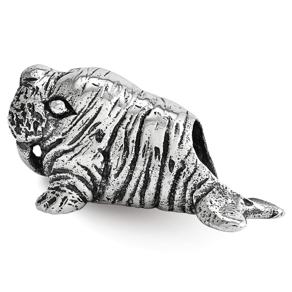 Antiqued Sterling Silver 3D Walrus Bead Charm - Walmart.com