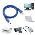 USB3.0 Fast Speed Printer Cable With Plugs Long For Computer Printers ...