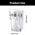40/100pcs Portable Adhesive Clear Plastic Clips with Adhesive Designs ...