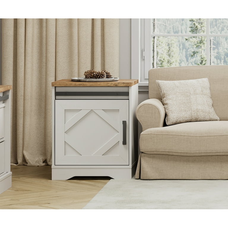 Pedestal nightstand with drawer store