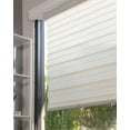CHICOLOGY Zebra Roller Shade , Window Zebra Blind , Light Filtering , Basic Natural, 46"W X 72"H ...