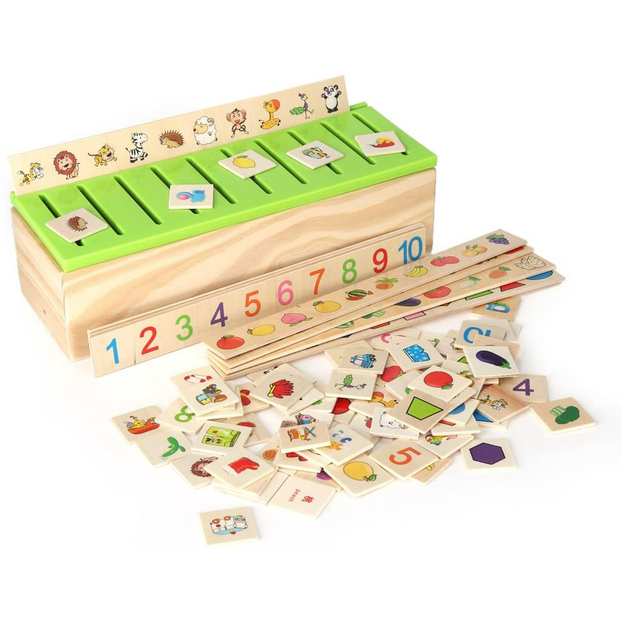 Click here for Durhf Educational Toys Knowledge Classification Wo... prices