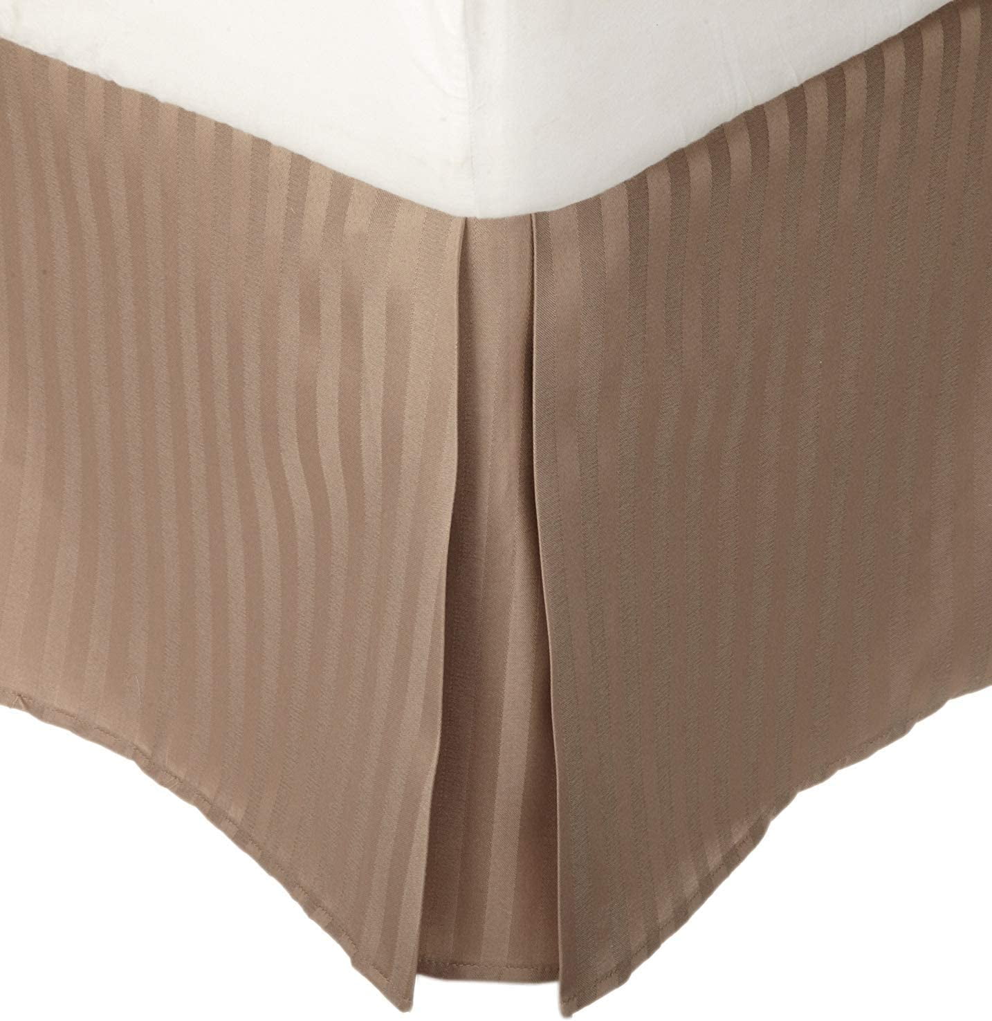 550-TC Egyptian Cotton Dust Ruffle/Bed Skirt King Size 1-Pieces Split ...