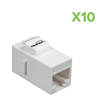 Leviton 5G108-RI5 GigaMax 5E QuickPort Connector, Cat 5E, Ivory ...