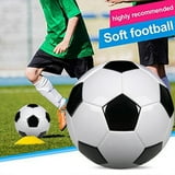 BESTEK Size 5 Soccer Ball, Black White PU Leather Football, 30 Panel ...