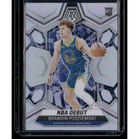 2023-24 Panini Mosaic Brandin Podziemski #266 NBA Debut RC - Walmart.com