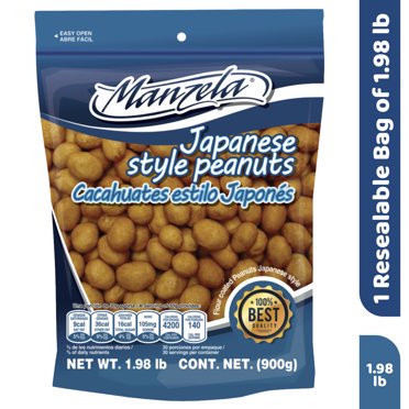 Taleen Japanese Style Roasted Edible Peanuts, 5.71 oz Bag - Walmart.com