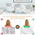Satin Pillowcase for Hair and Skin King Size 2 Pack Blue Octopus Satin ...