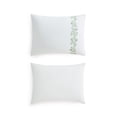 Martha Stewart Garden Path Embroidery White & Vine Green King Comforter ...