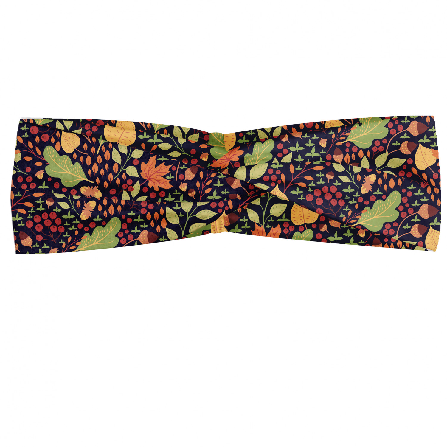 Nature Headband, Autumn Seasonal Botanical Composition with Leaves ...
