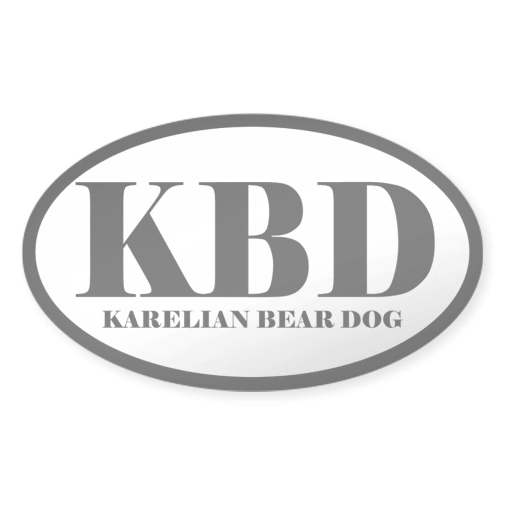 CafePress - KBD Karelian Bear Dog Sticker - Sticker (Oval) - Walmart.com