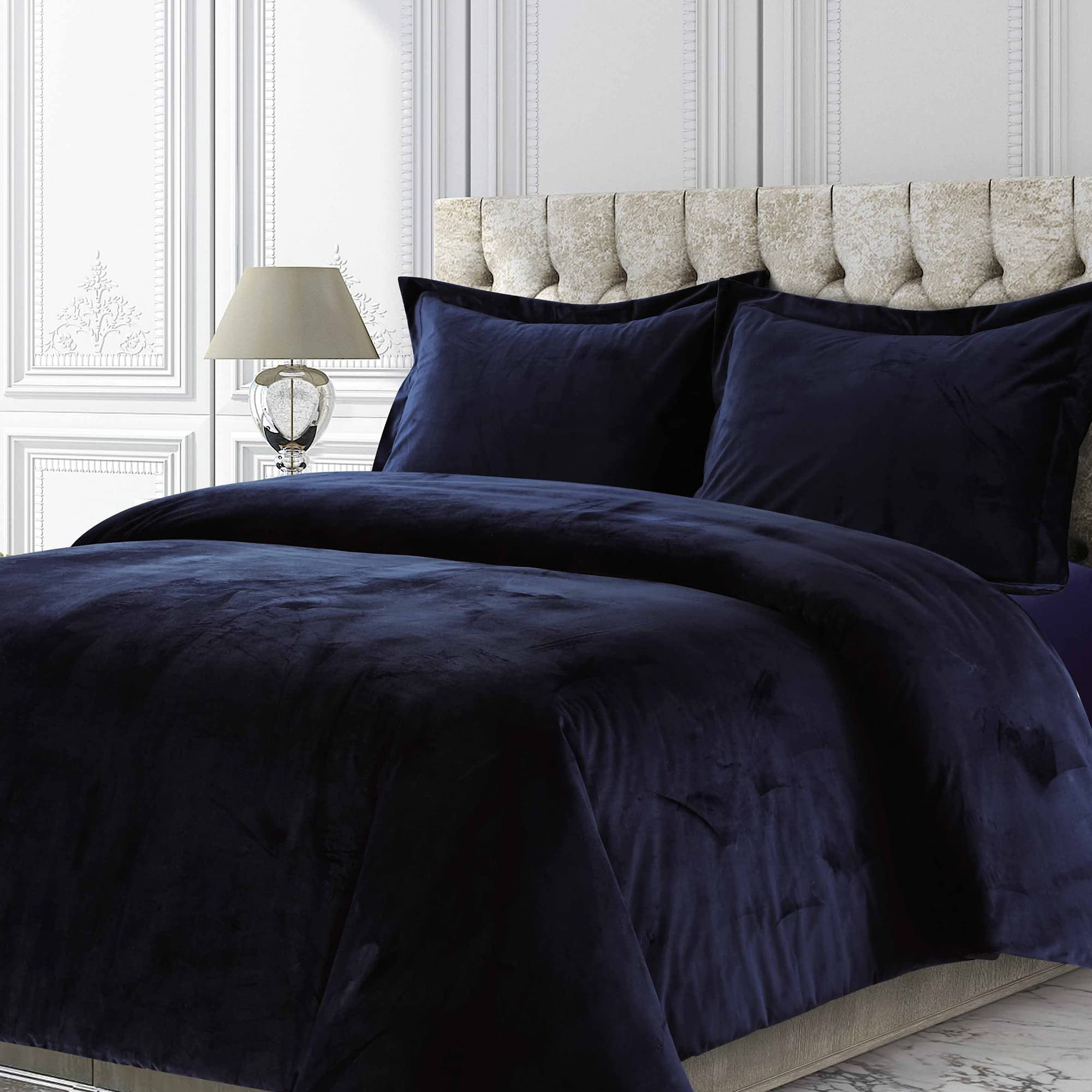 Click here for Tribeca Living Venice Velvet Oversized Solid Duvet... prices