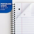 Mead Spiral Notebook, 3 Subject, College Ruled, 8 1/2" x 11", Blue ...