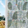 Abstract Semicircles Window Privacy Film Boho Art Modern Sage Green ...