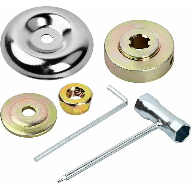 6 Pieces Replacement Brush Cutter Head Nut Kit, Metal Gear Box Blades ...