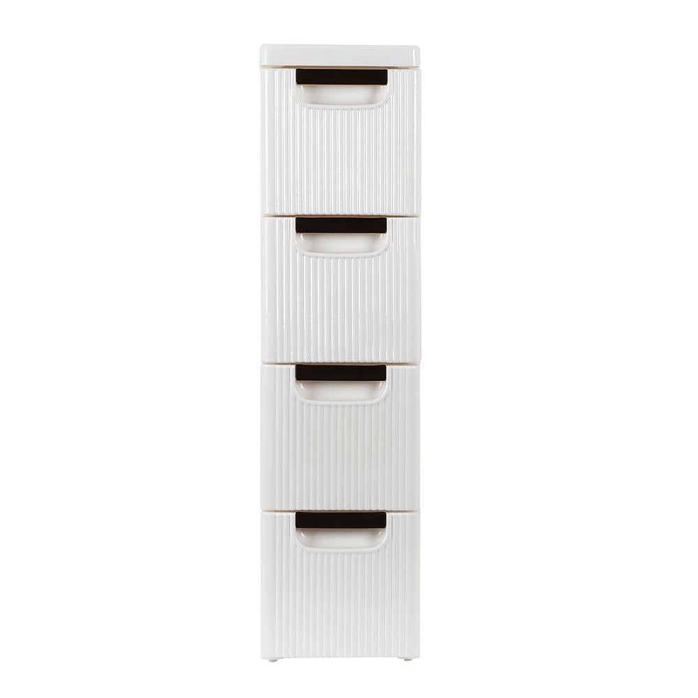 Winado 4-Tier Organizer with Plastic Finish for Dinning Room, White ...