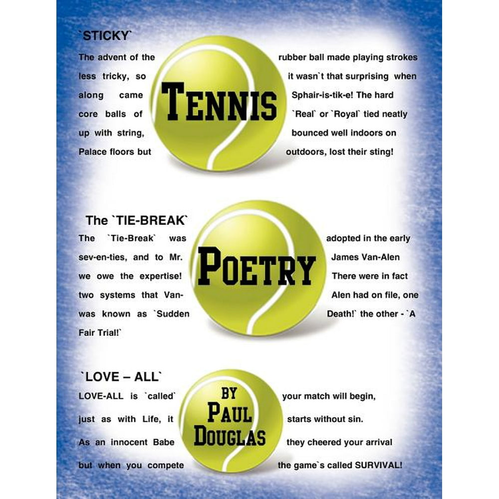 Tennis Poetry - Walmart.com - Walmart.com