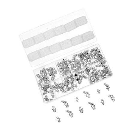 justharion 130x Zinc Plating Hydraulic Grease Nipples Spray M6/M8/M10 ...