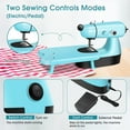 Mini Sewing Machine with Extension Table, Dual Speed Portable Sewing ...