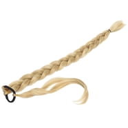 Synthetic 32 inch Black Straight Hair Women’s Long Braided Ponytail ...