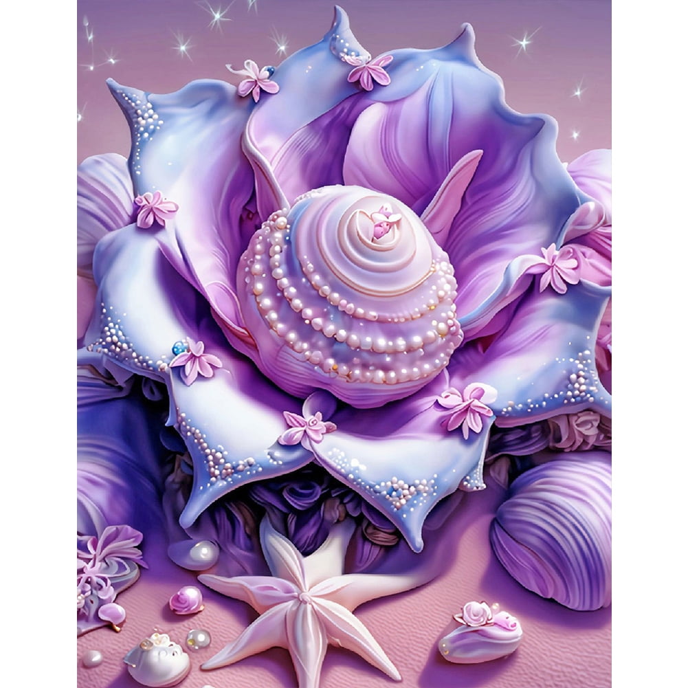 Purple Seashell Drawing