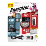 Energizer 3-Piece Safety Lights Kit, Rechargeable Flashlight, LED ...
