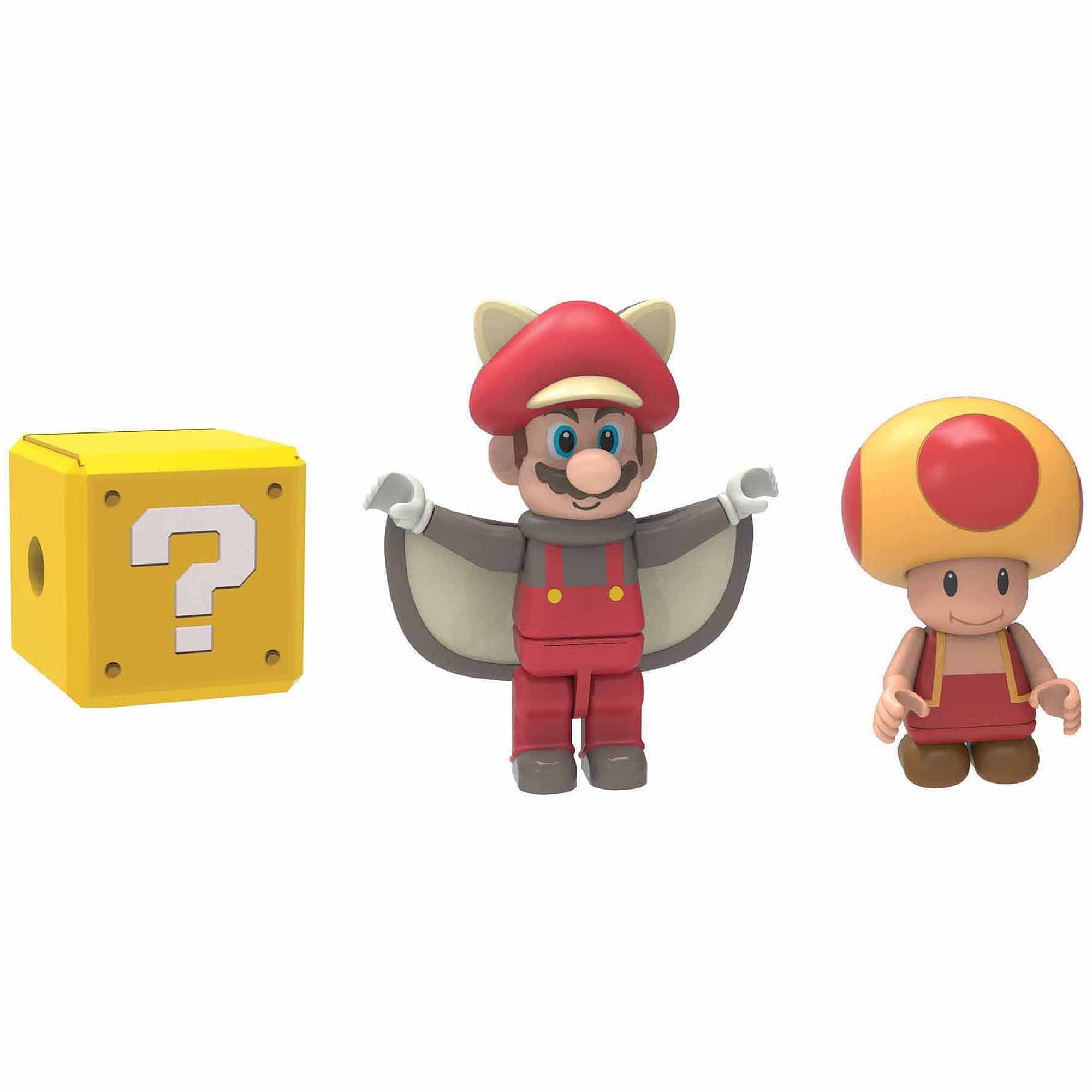 K'NEX Super Mario Buildable Figure 3-Pack: Flying Squirrel Mario, Fire ...