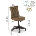 Bush Business Furniture Arden Lane Mid Back Tufted Office Chair ...