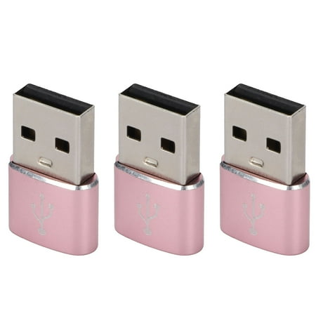 USB Maleto Type C Female Adapter,3 Pack USB 2.0 US Bto Type C ...
