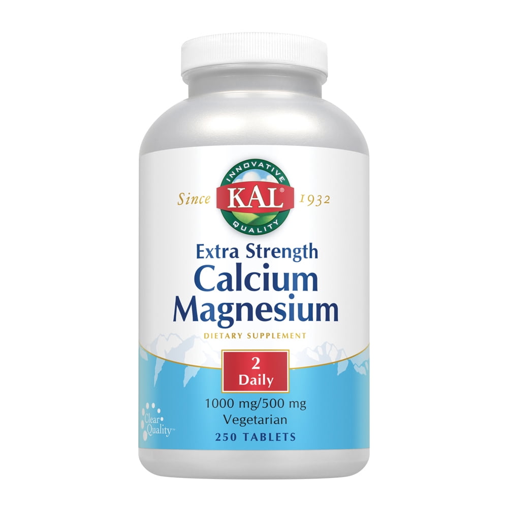 KAL Extra Strength Calcium Magnesium | 1000mg/500mg | Healthy Bones ...