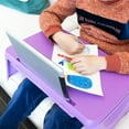 BAZIC Folding Lap Desk with Storage, Foldable Desk Lap Table for ...