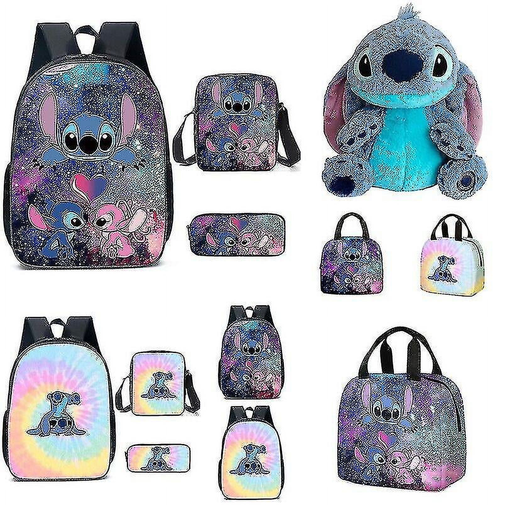 Lilo Stitch Stitch Mochila Mochila escolar Conjunto de tres piezas ...