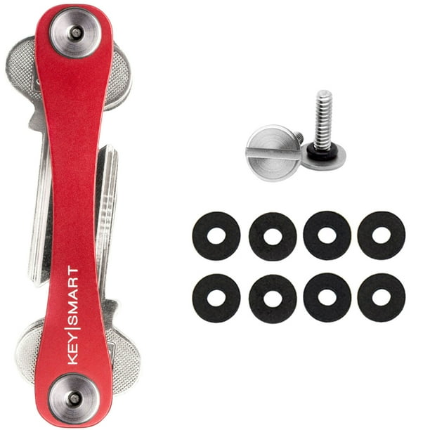 Keysmart Extended Key Holder w/ Expansion Pack (2-14 Keys) - Red ...
