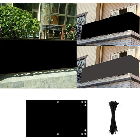 Balcony Privacy Screen, Balcony Cover Fence Screen 3.5ft x16.4ft UV ...