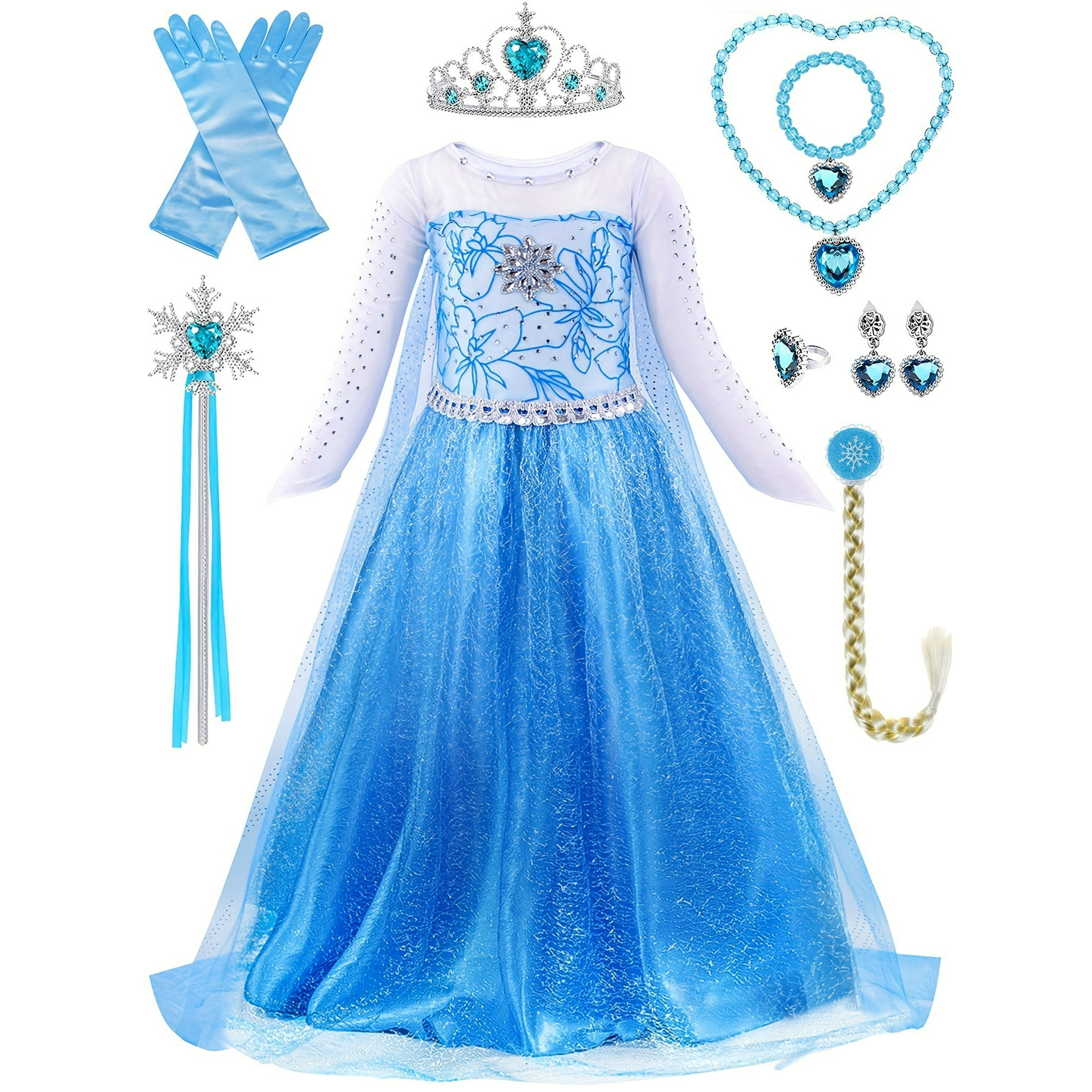 Click here for Grm Queen Costume For Girl Elsa Dress Cosplay Prin... prices