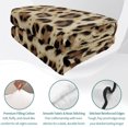96x106in Quilt Bedding Set, Leopard Print Lightweight Coverlet Summer ...