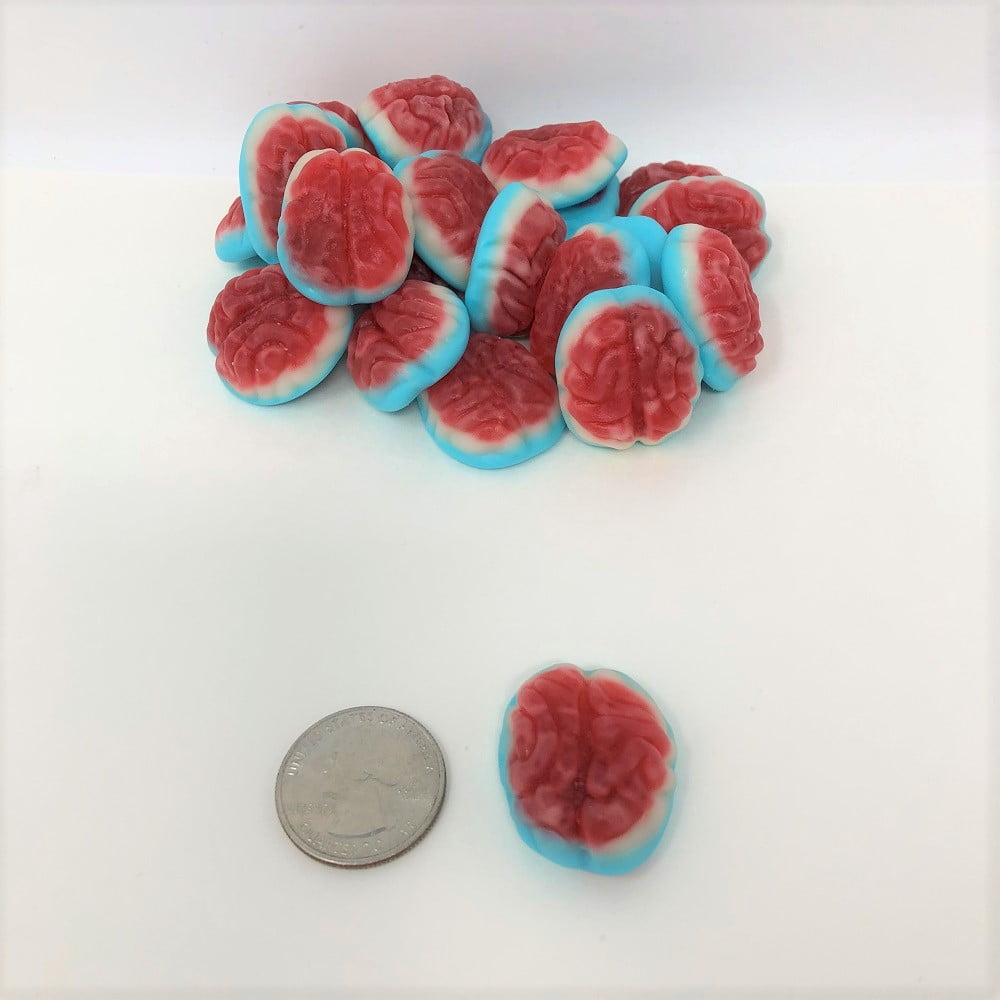 Gummi Brains 1 pound brain candy Halloween gummy skull candy - Walmart.com