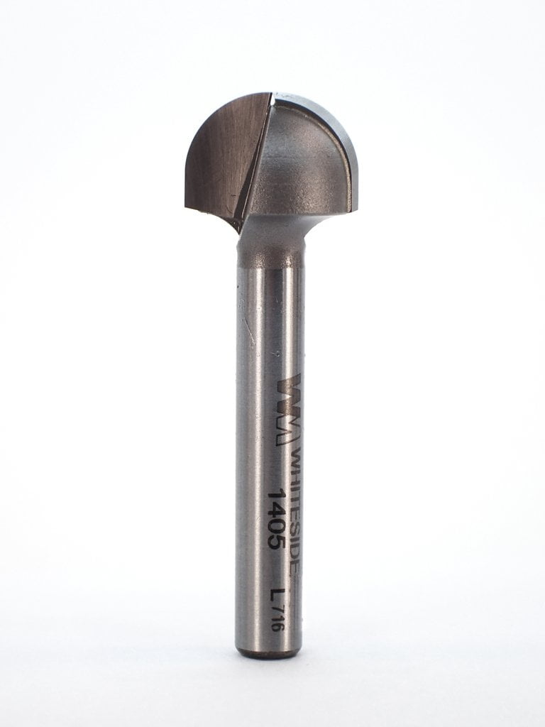 Whiteside 1405 Round Nose Router Bit - 1/4"SH, 5/16"R, 5/8"CD - Walmart.com