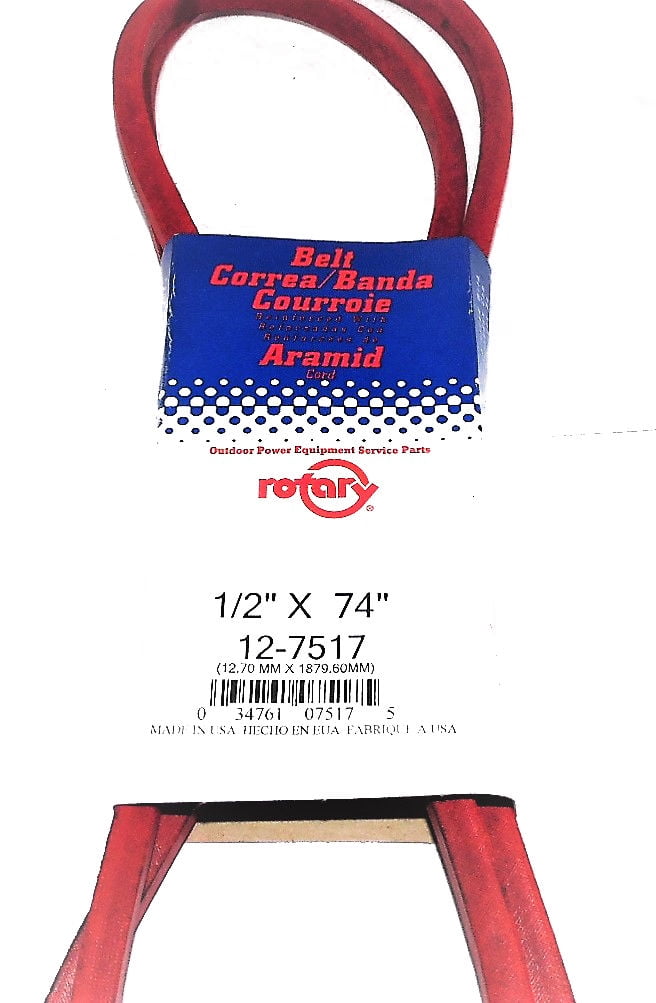 7517/4L740 Rotary Belt (1/2"X74") Compatible With JOHN DEERE: M43820 ...