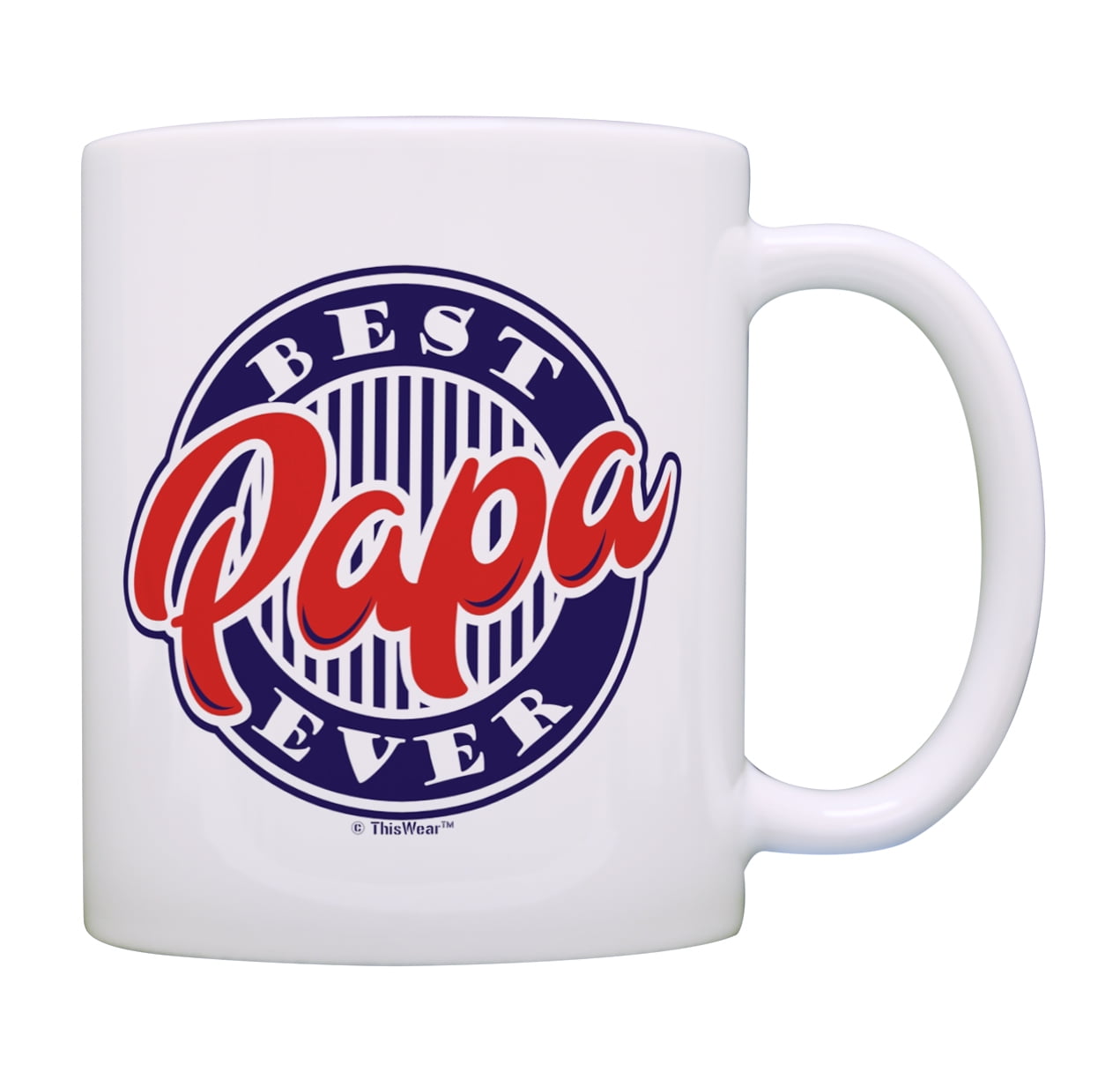 ThisWear Fathers Day Mug Best Papa Ever Mug Father Mug Ideas Papa Mug ...