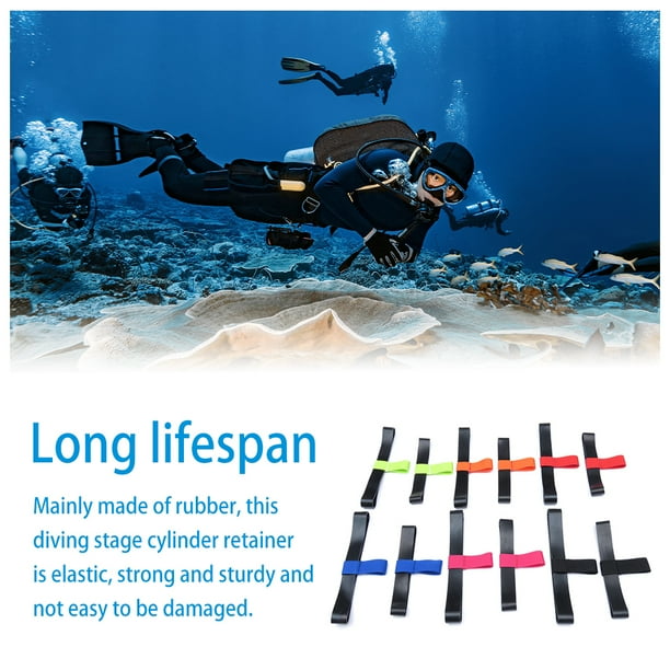 VONKY Diving Cylinder Side Mount Elastic Rubber Band Decompression ...