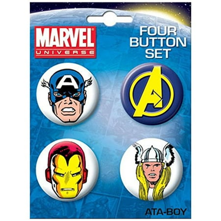Ata-Boy Marvel Comics Avengers Classic Assortment #1 Set of 4 1.25 ...