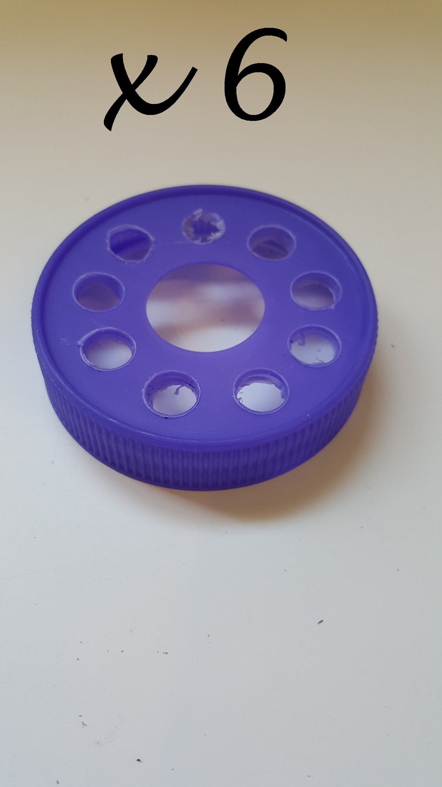 Purple 6 Pack Plastic Mason Jar Flower Frog Lids - Flower Arrangement ...