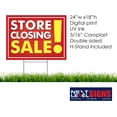 NEXT LEVEL SIGNS | Store Closing Sale Yard Signs | Double Sided 24 W x ...