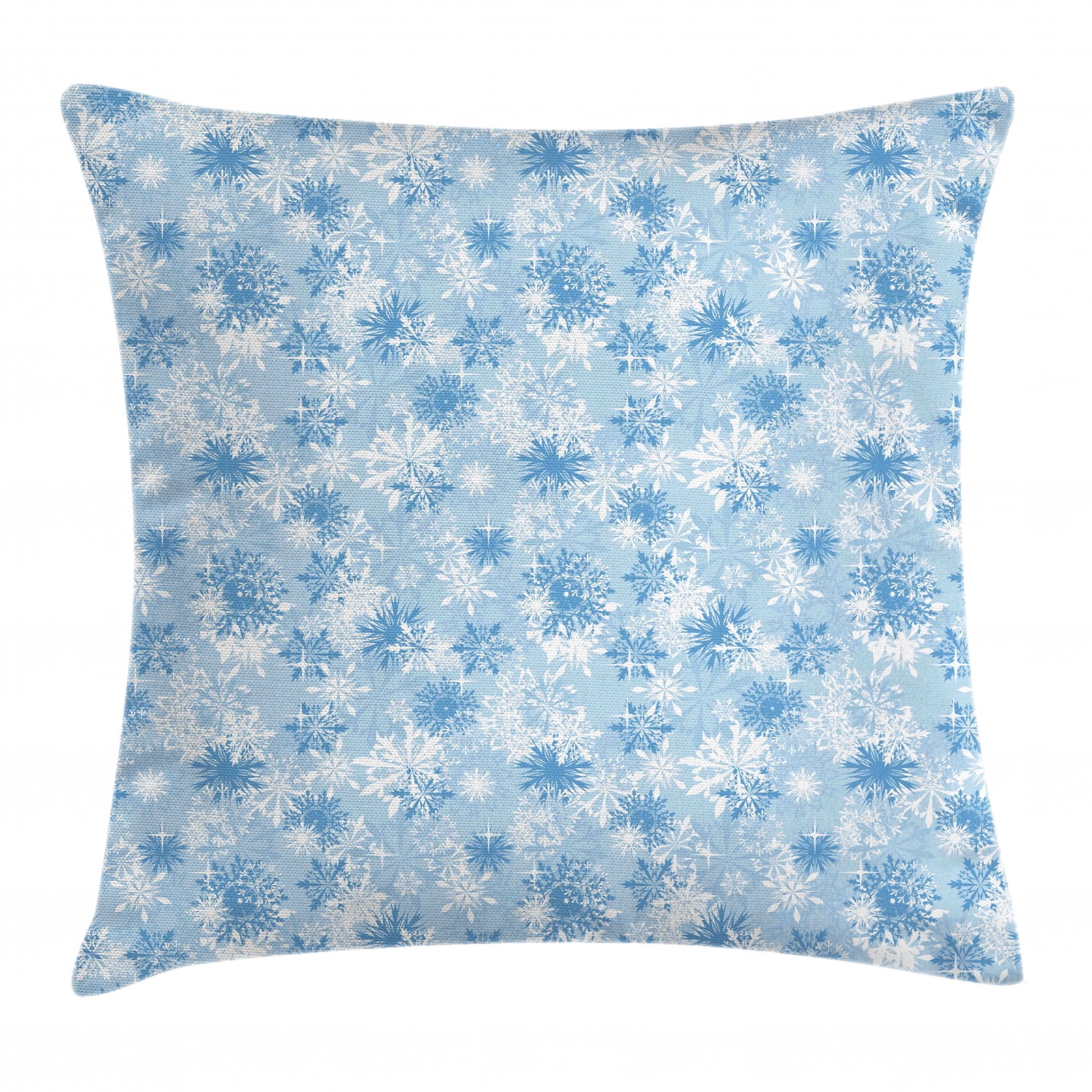Snowflake Throw Pillow Cushion Cover, Winter Holiday Illustration ...
