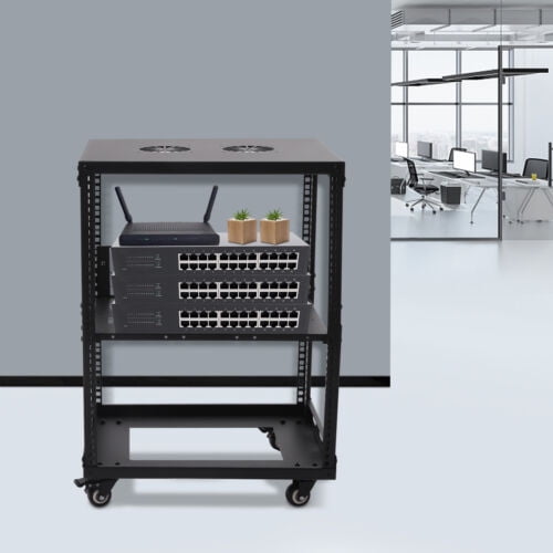 12U 4 Post Relay Rack Iron Open Frame Server Rack Network Server Rack ...